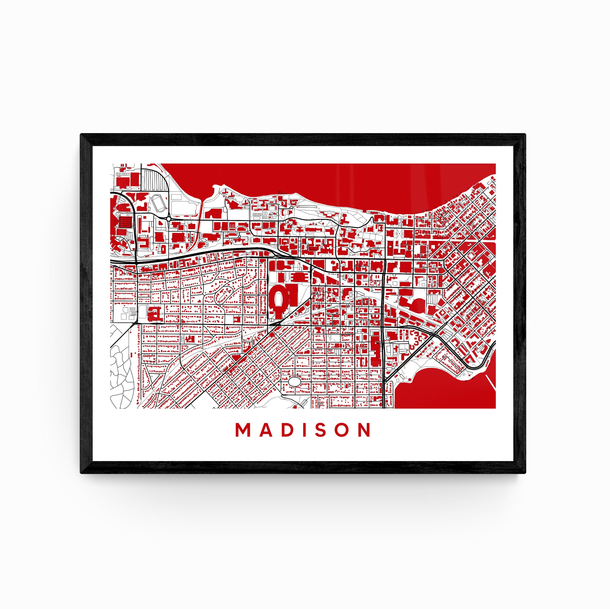 Madison Wisconsin Map – Campus Map Prints